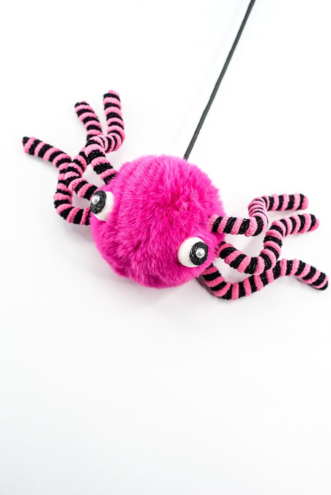 Hot Pink Furry Spider Pick - Greenery Market