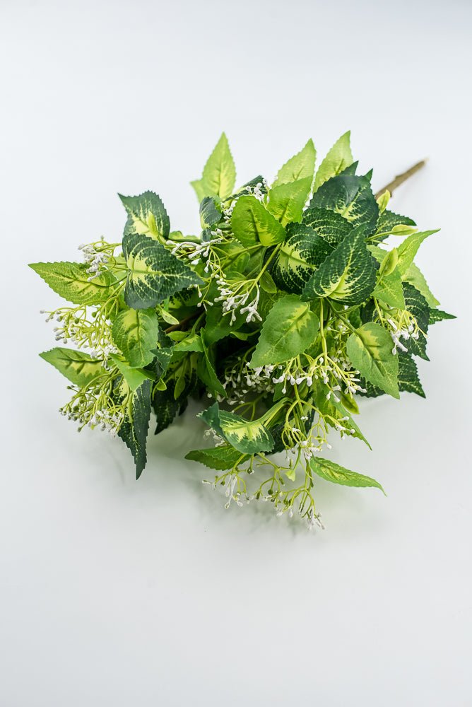 Mini Berry Leaves Bush White Greenery Market