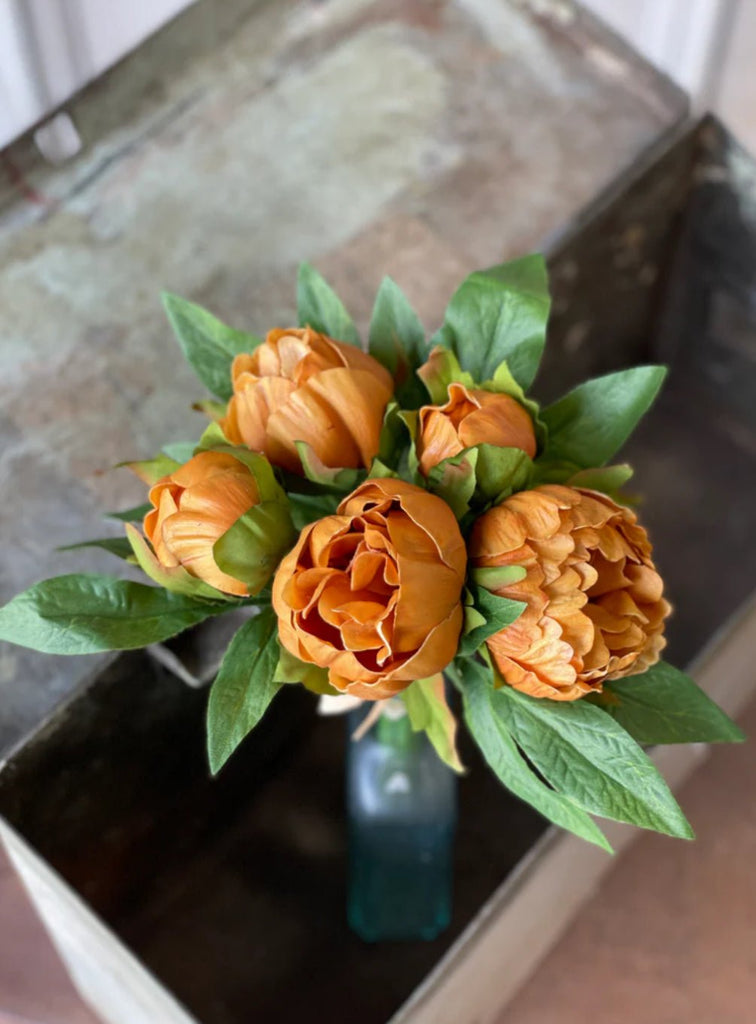 Saffron peonies bundle - Greenery Market