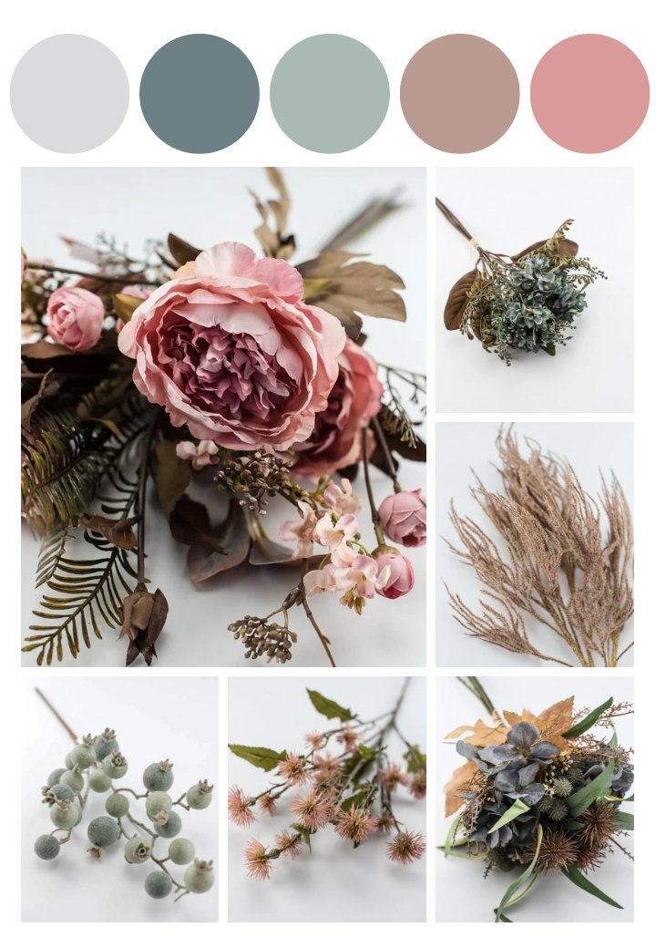 Blush Autumn Blues – Greenery Market