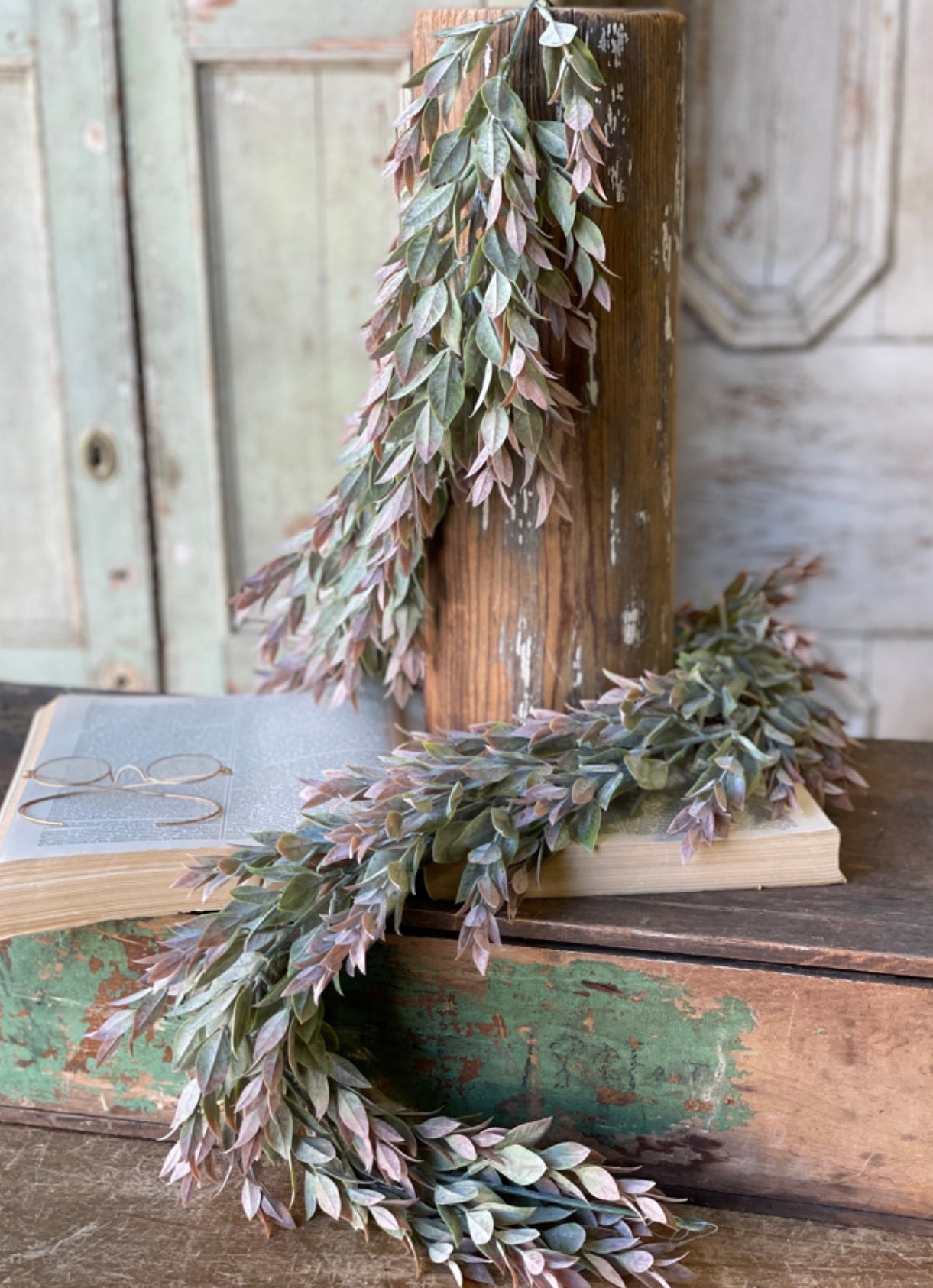 Artificial greenery ruscus garland - 72” - Greenery Market