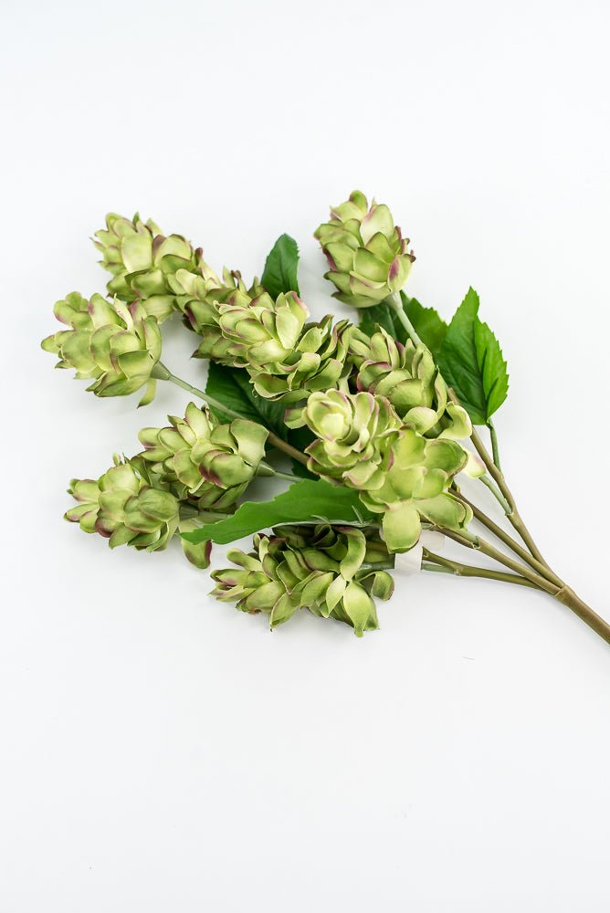 Artificial, hops spray, green pink - Greenery Market