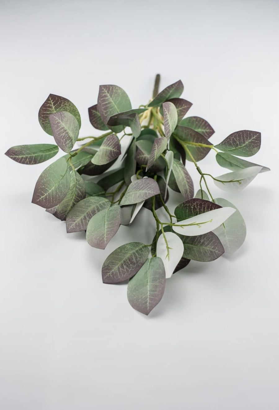 Artificial leaves bush - grey green plum - Greenery Market