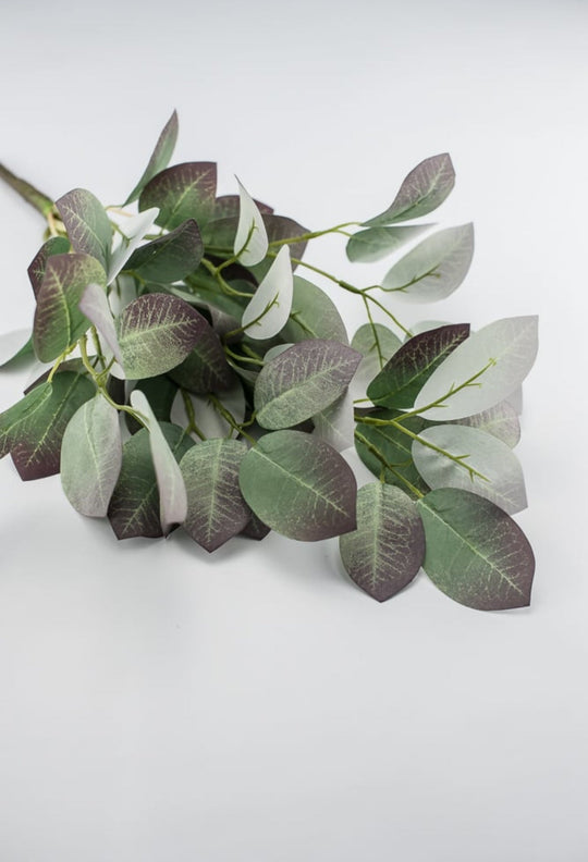 Artificial leaves bush - grey green plum - Greenery Market