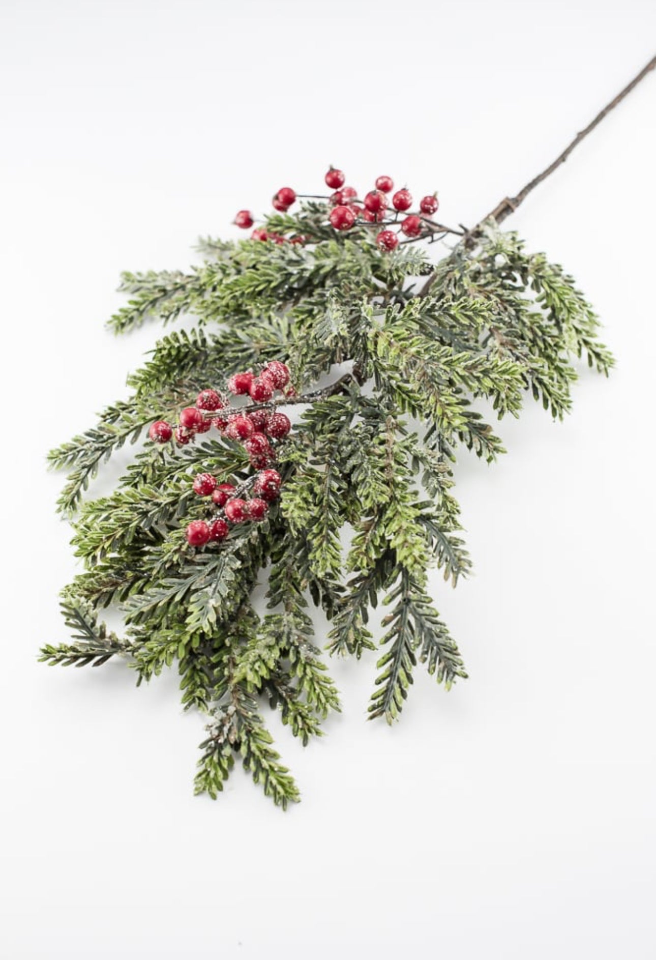 Artificial noble fir and berries greenery spray - Greenery Market