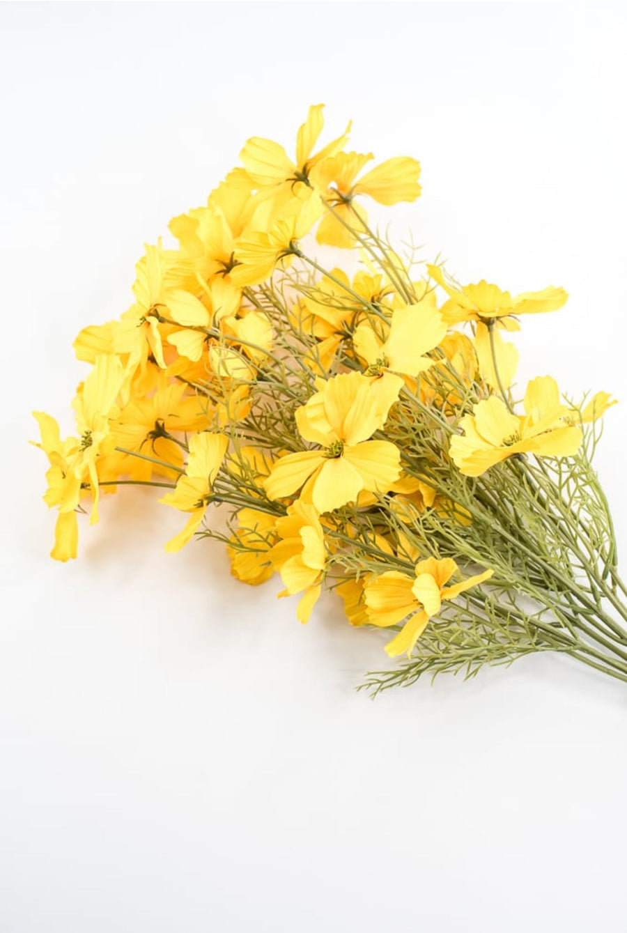 Artificial, Yellow, Garden Cosmos Bush - Greenery Market