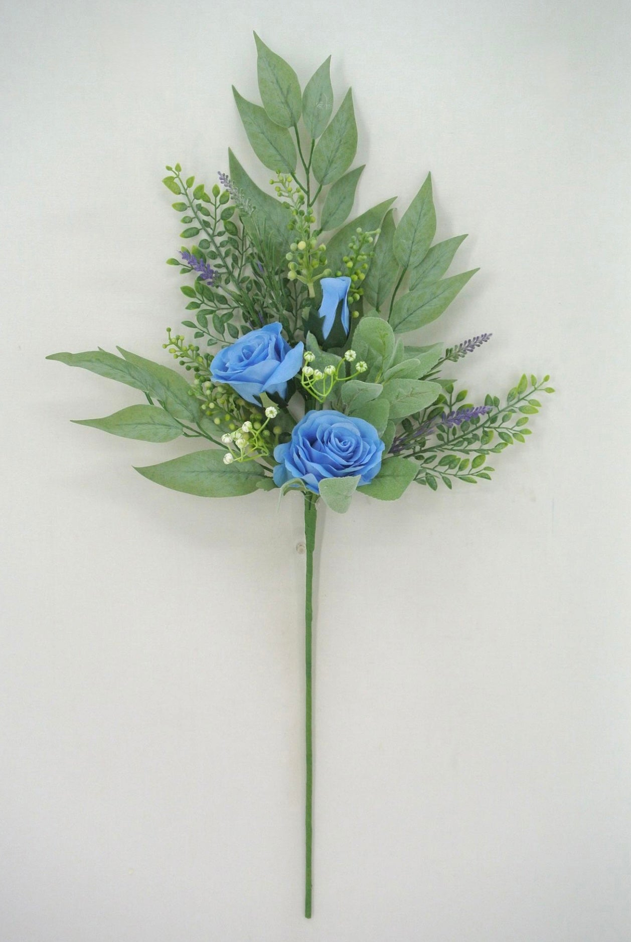 Blue rose spray and greenery - Greenery Market