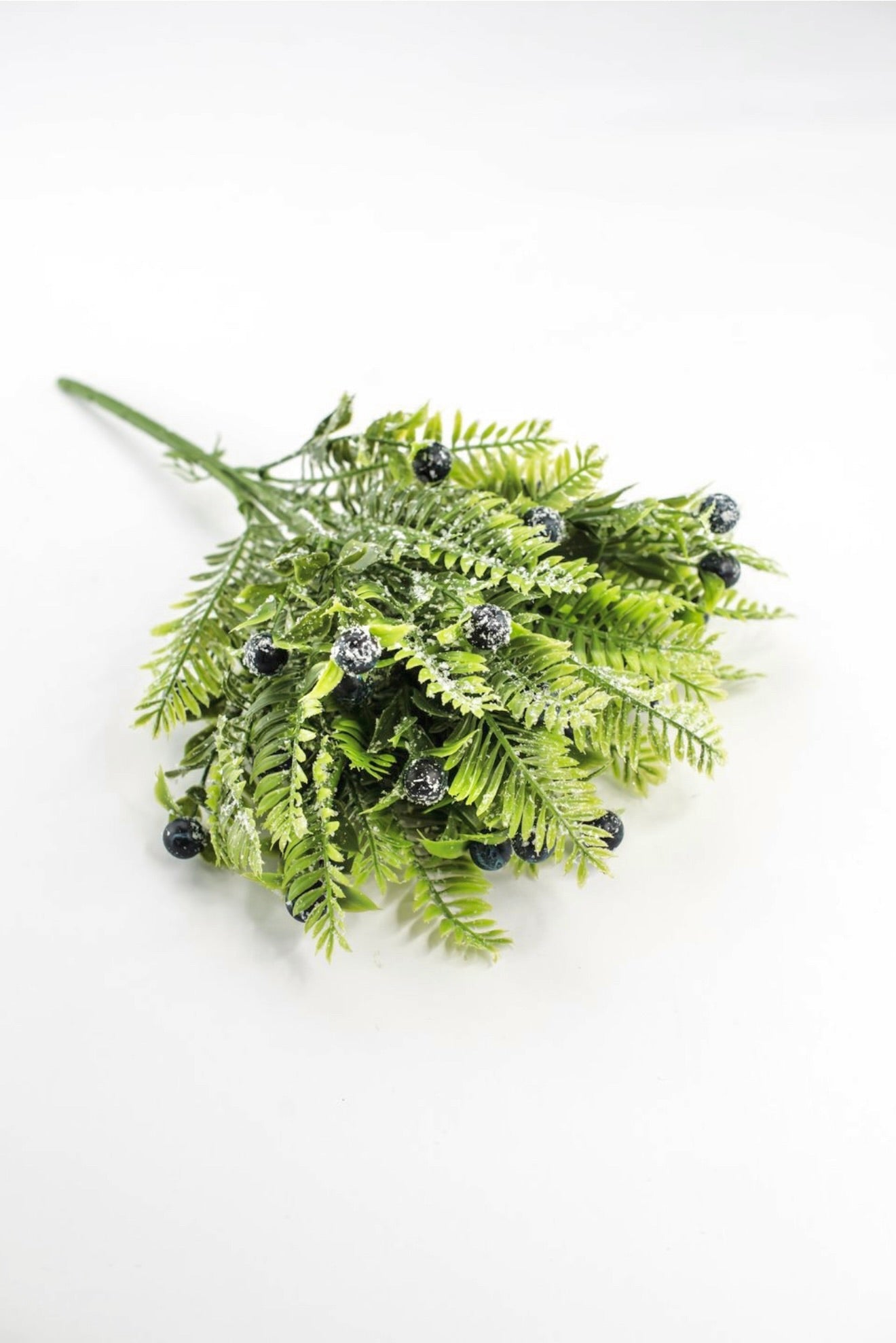 Blue Snowed Mixed Leaf & Red - Greenery Market