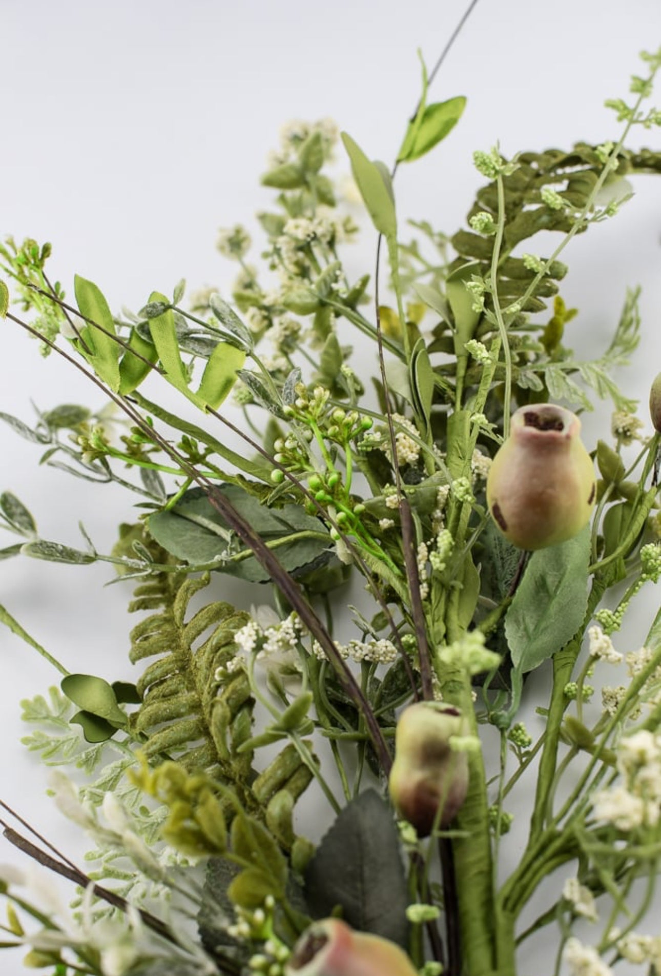 Dusty Miller mixed greenery with pods - Greenery Market