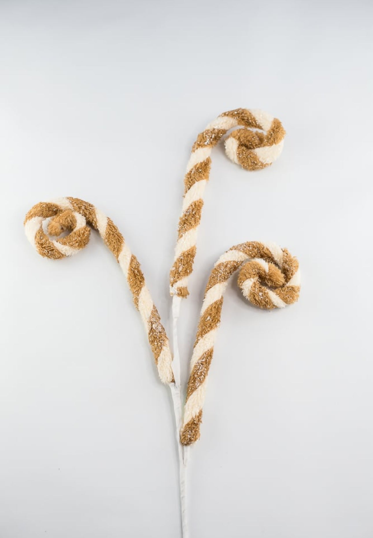 Faux fur curly spray - cream and tan - Greenery Market