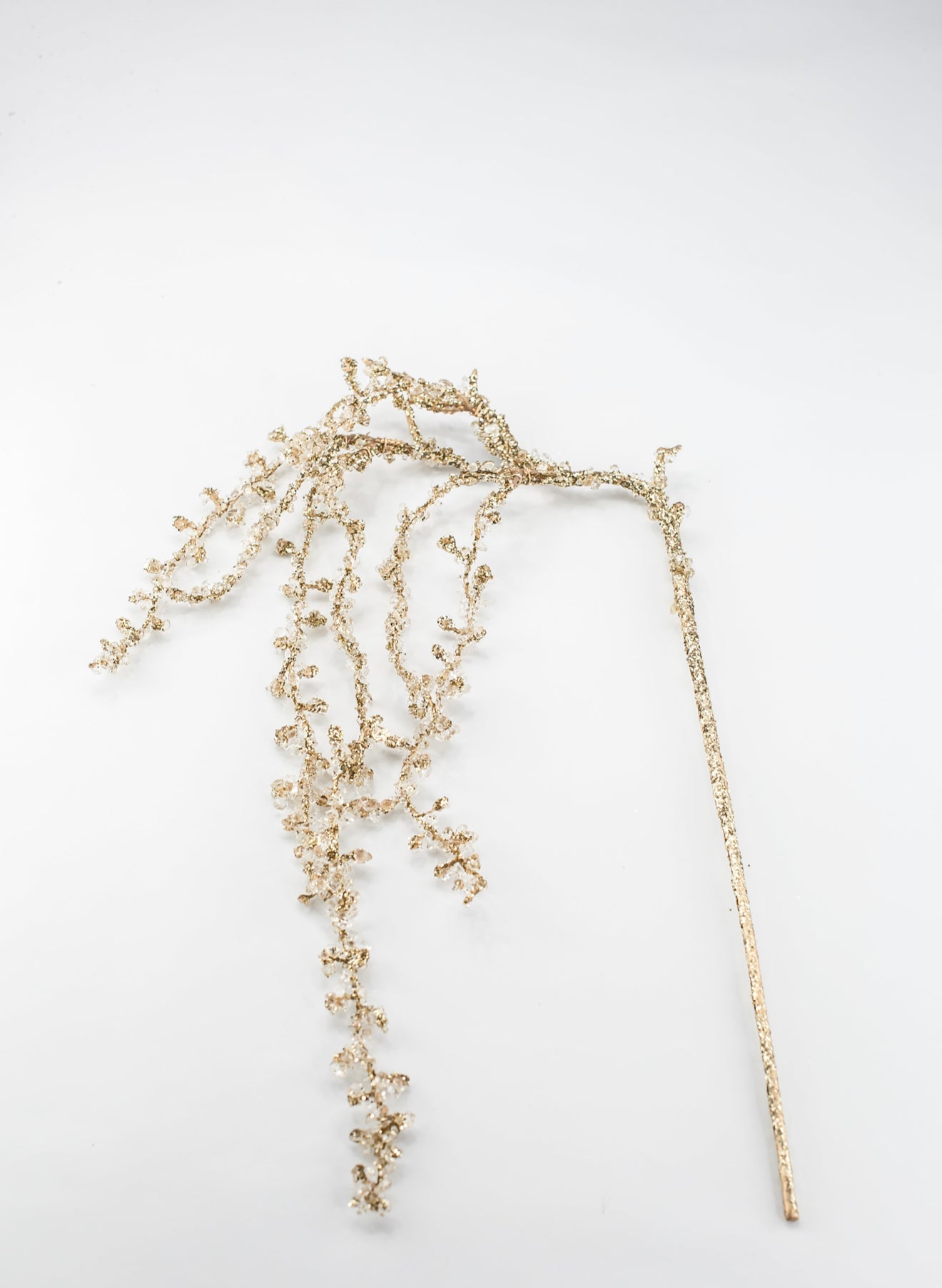Gold Beaded Diamond Hanging Spray - 41" - Greenery Market