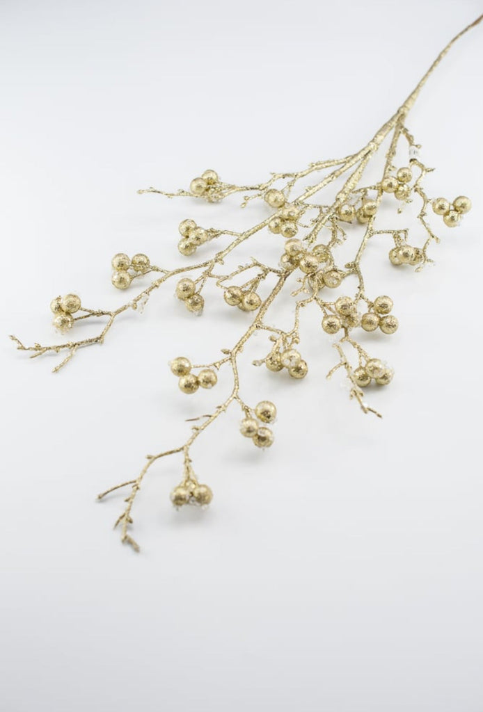Gold twig and ball spray - Greenery Market