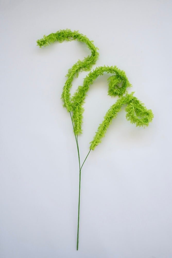 Green fuzzy curly spray - Greenery Market