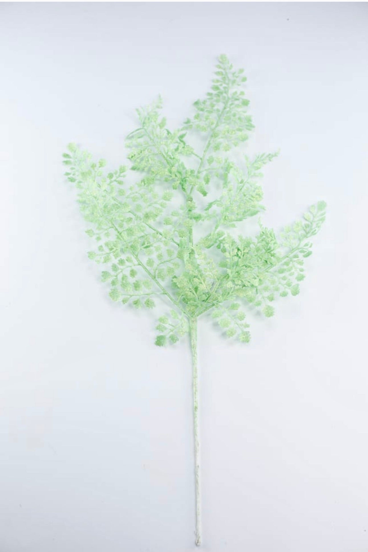 Iridescent green glittered fern spray - Greenery Market