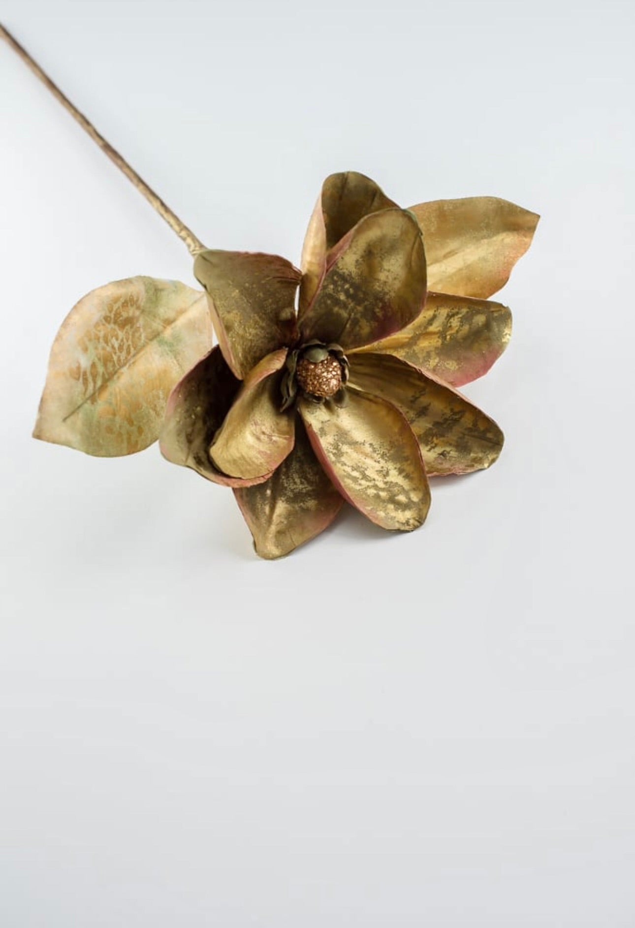 Magnolia stem - metallic green gold - Greenery Market