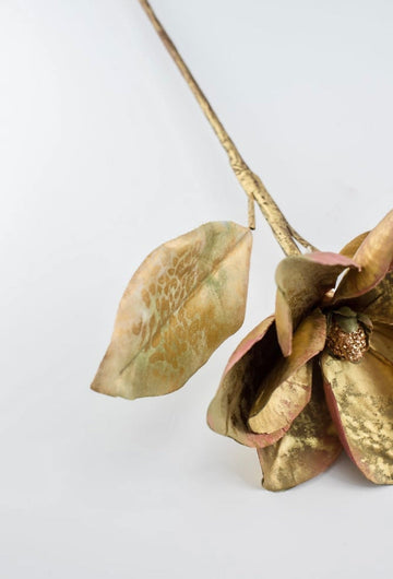 Magnolia stem - metallic green gold - Greenery Market