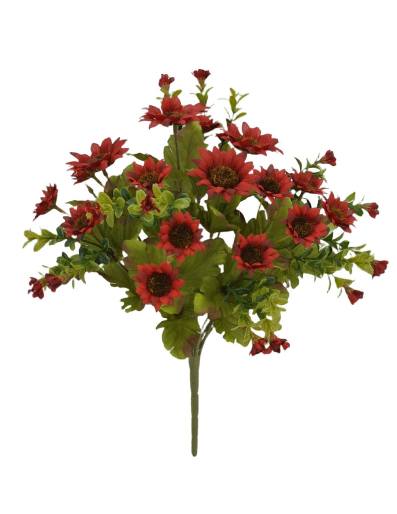 Mini Sunflower bush - burgundy - Greenery Market