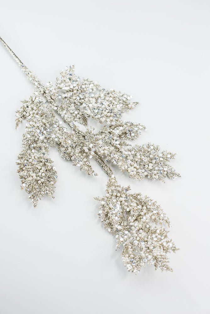 Platinum Glitter Sequin Pearl - Greenery Market