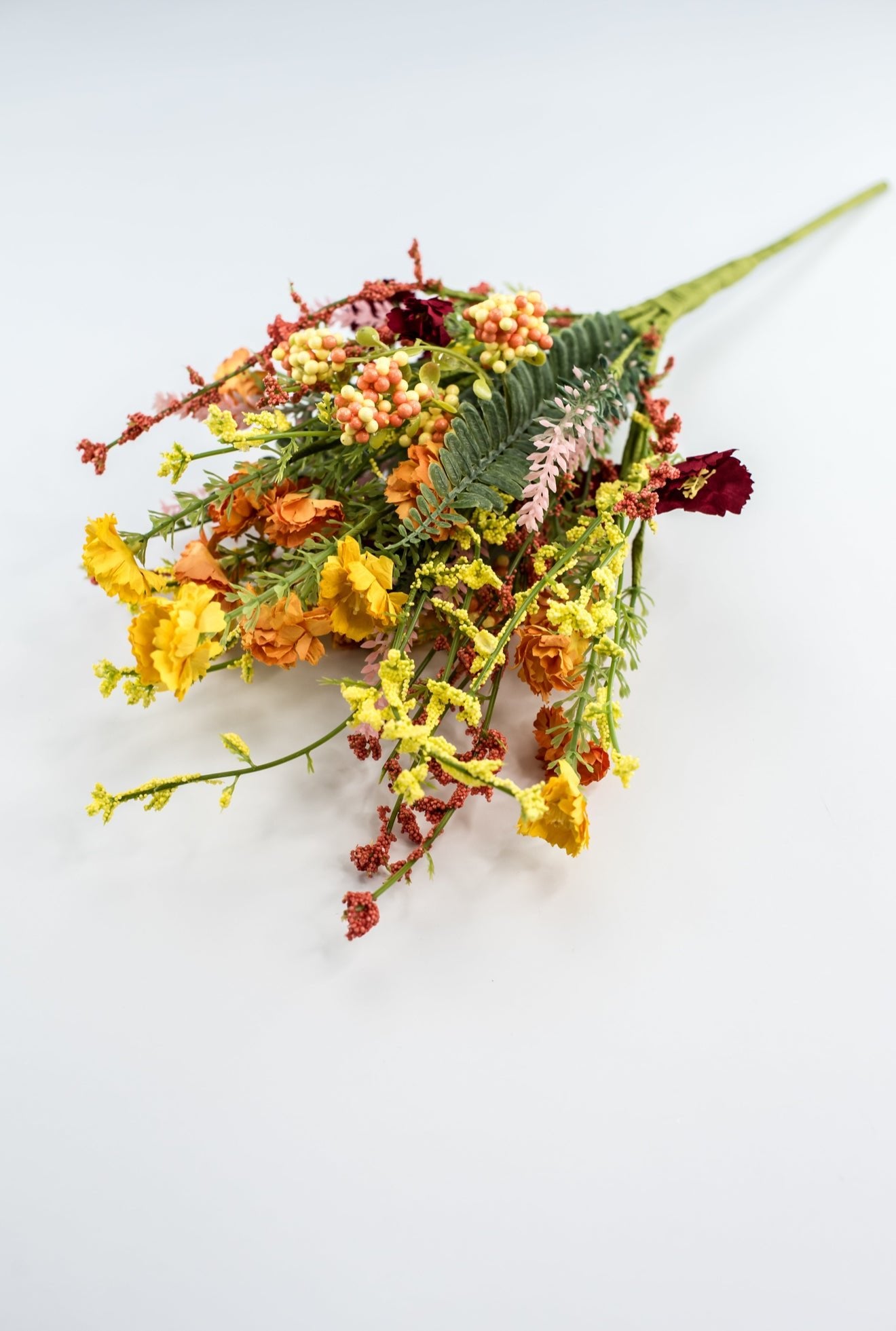 Red, Orange, & Yellow, Mixed Flower Bush - Greenery Market