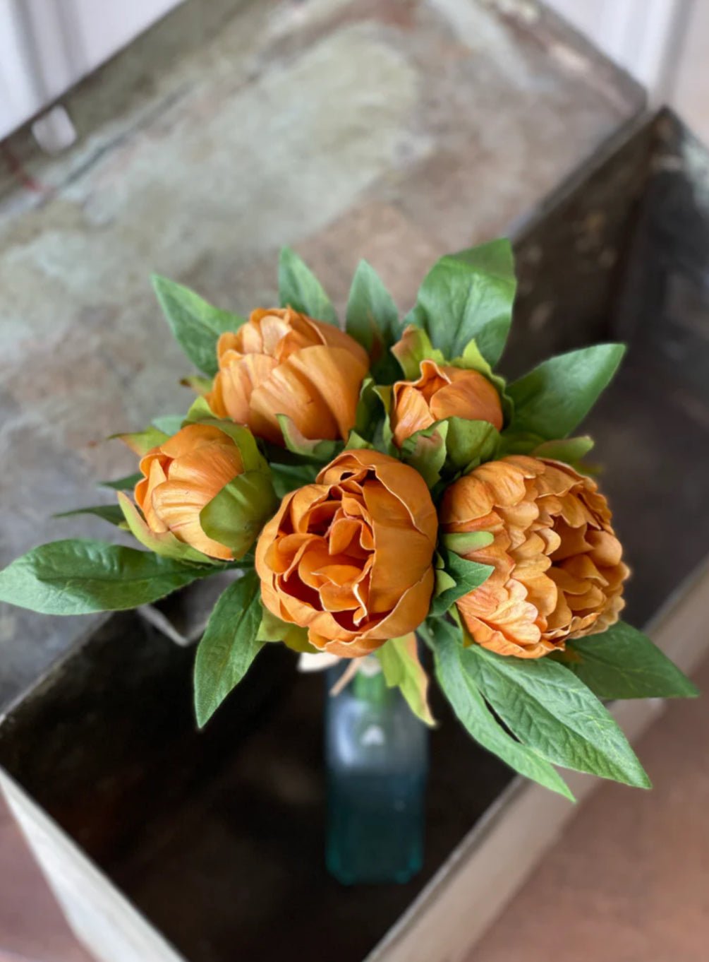 Saffron peonies bundle - Greenery Market
