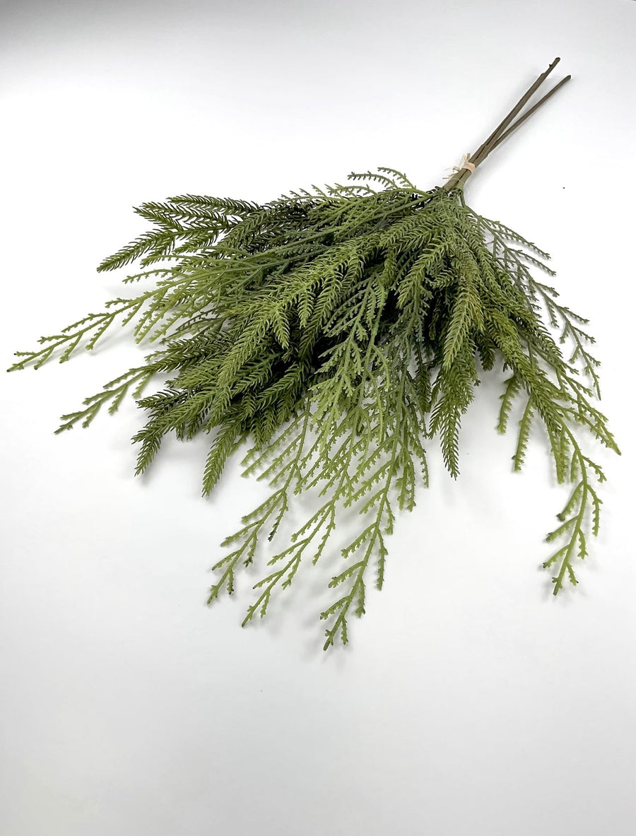 Soft touch, artificial, norfolk and cedar pine bundle - Greenery Market