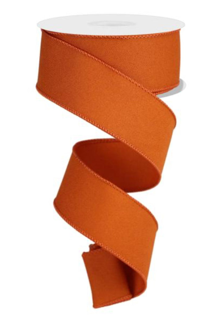 Solid rust wired ribbon 1.5” - Greenery Market