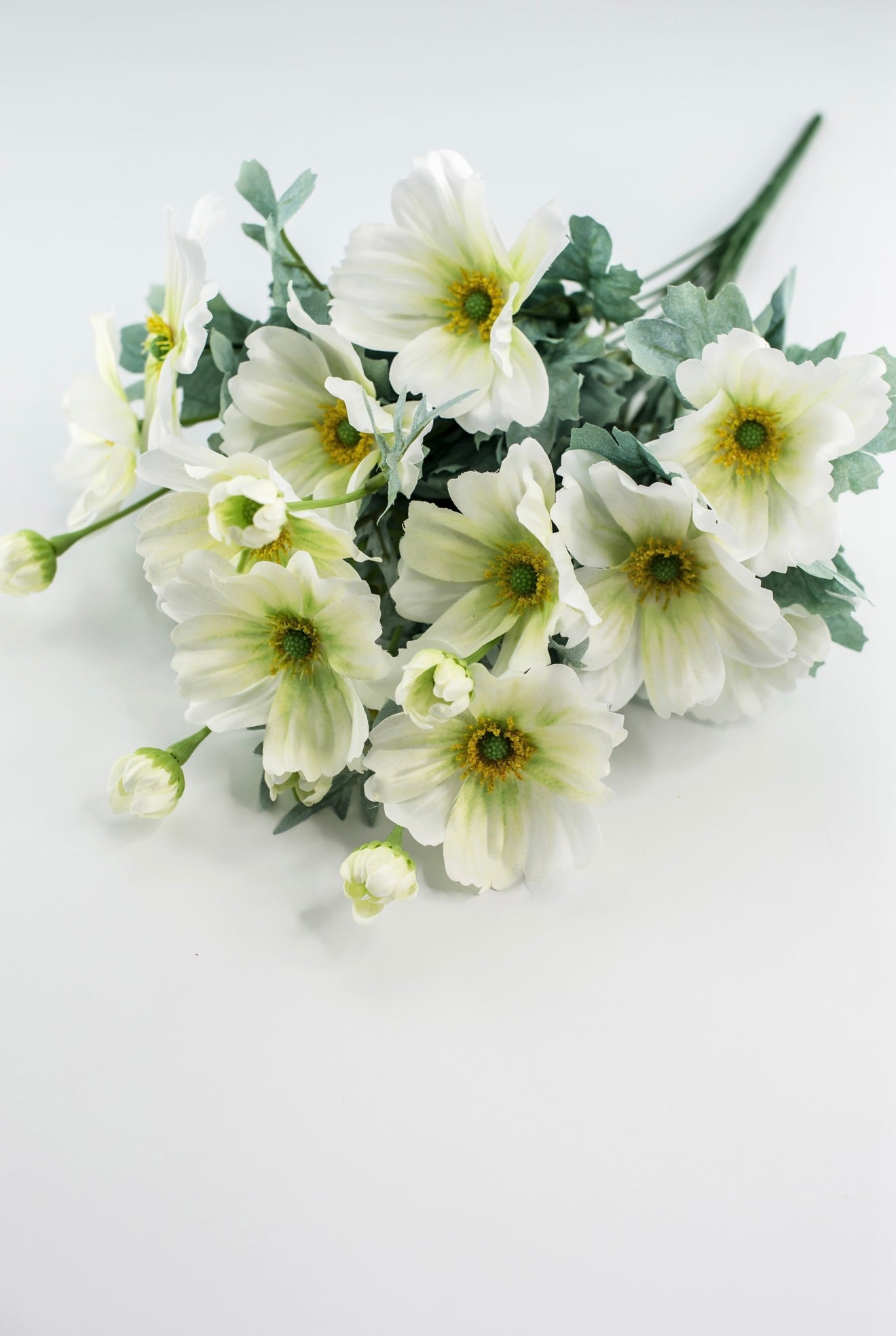 Cream cosmos artificial flower bush - Greenery Market