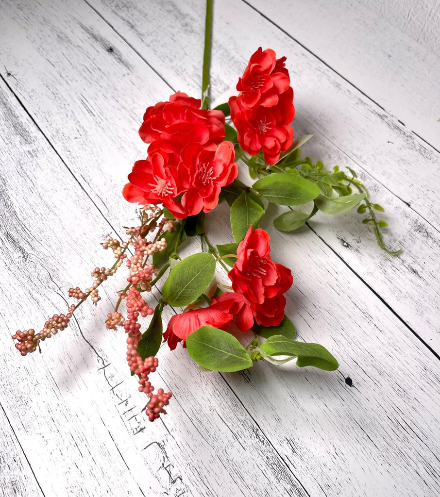 Artificial blossom pick coral - Greenery Market