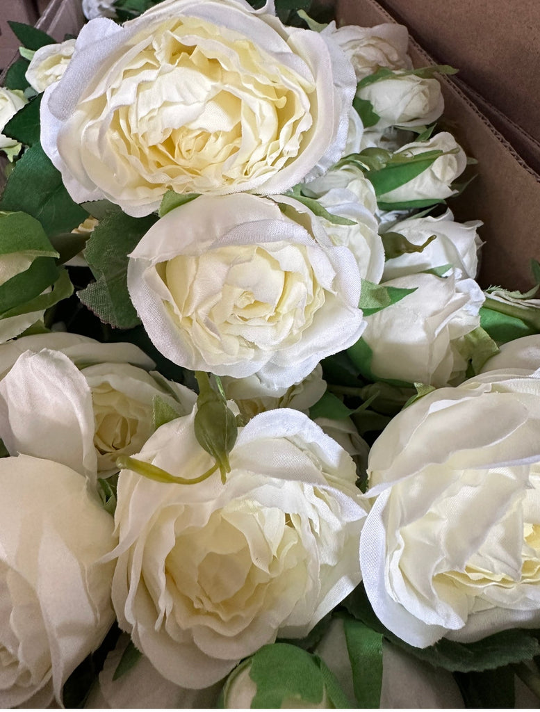 Artificial garden rose spray - Greenery Market