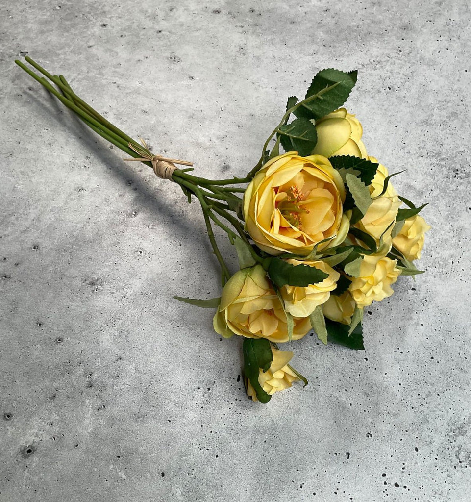 Artificial Roses bundle - yellow - Greenery Market