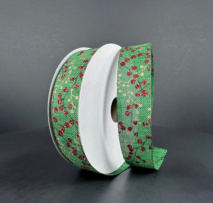 green betties 7/8” wired ribbon - Greenery Market