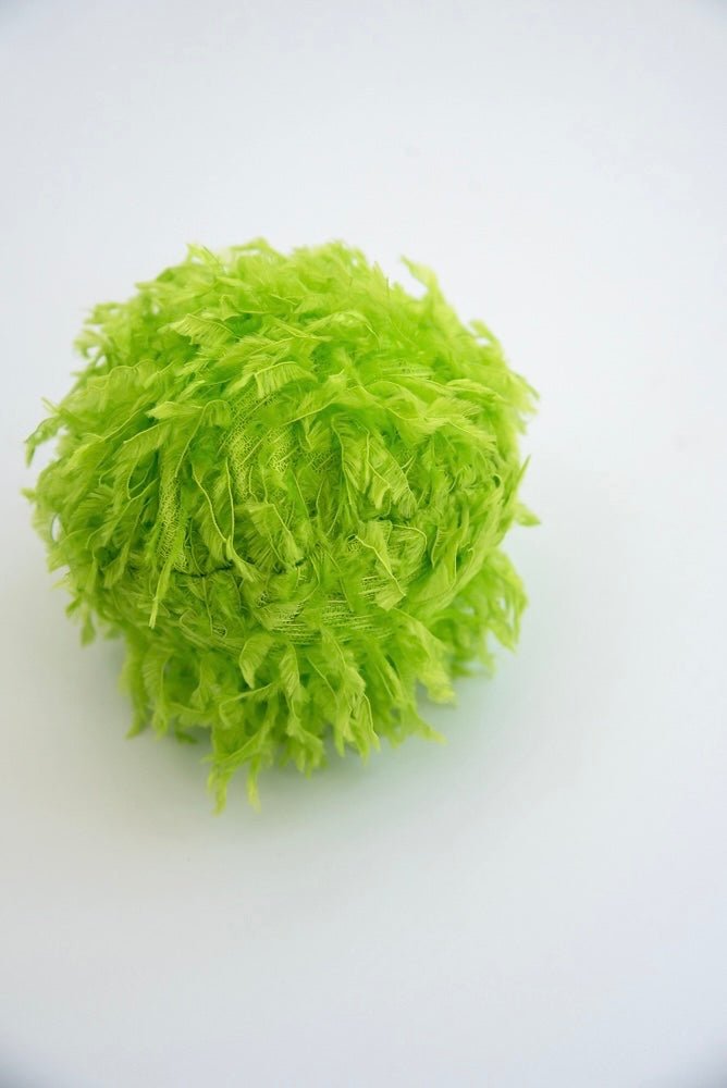Green fuzzy ornaments 4.75” - Greenery Market