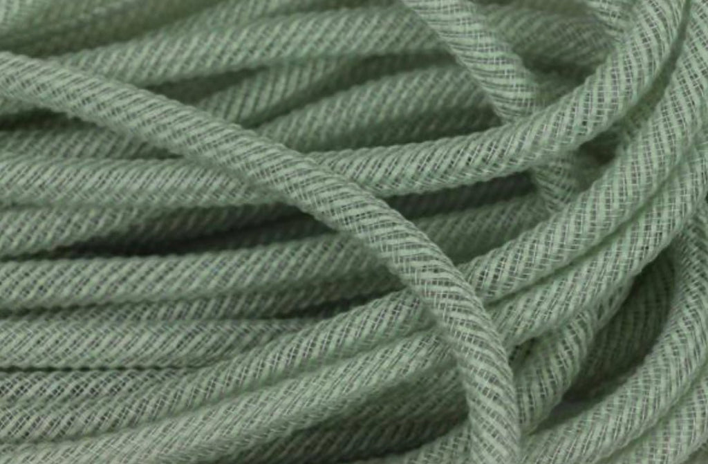 Jute tubing ribbon sage green - Greenery Market
