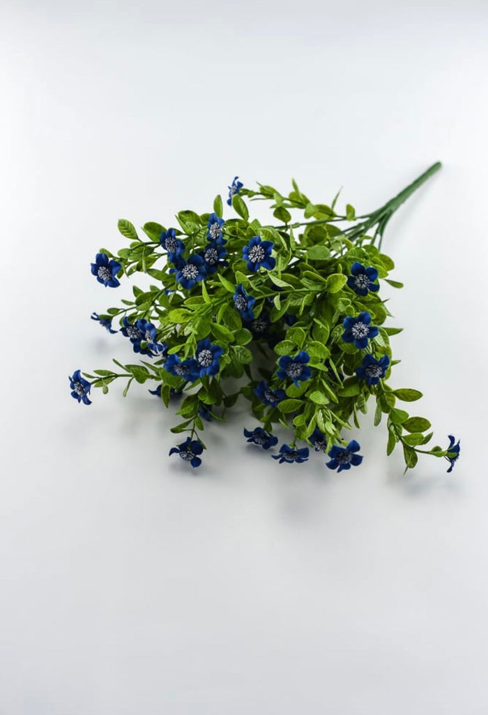 Royal blue filler flower and greenery bush - Greenery Market