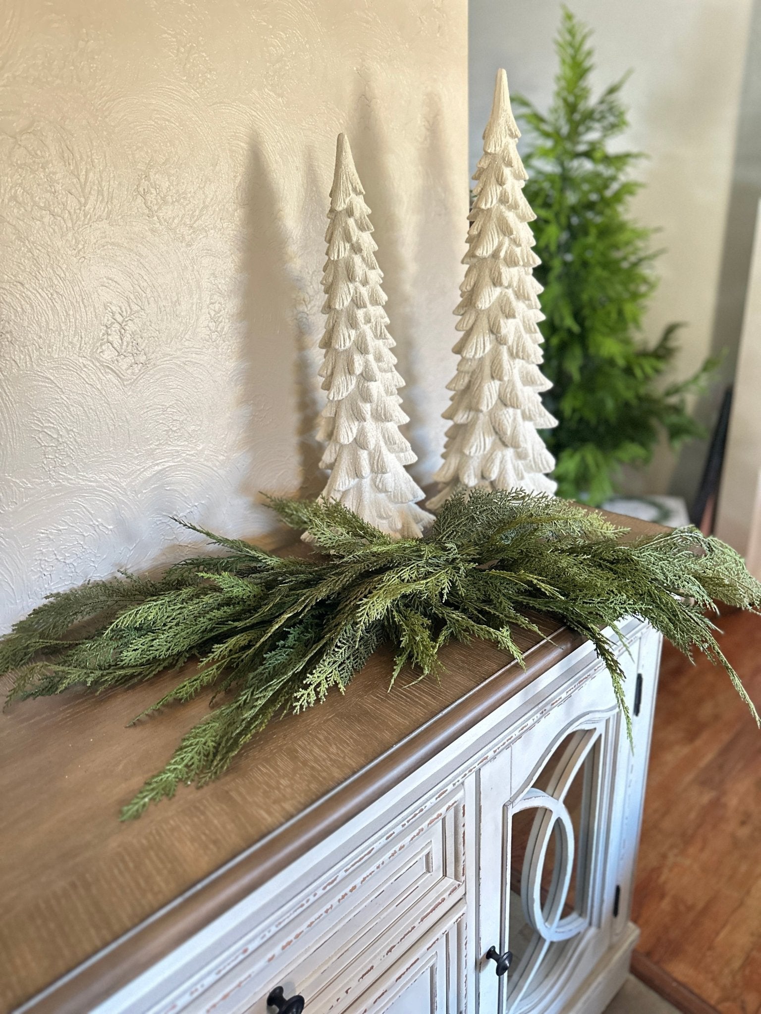 Soft touch, artificial, cedar pine swag - 47” - Greenery Market