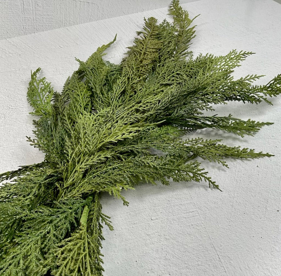 Soft touch, artificial, cedar pine swag - 47” - Greenery Market