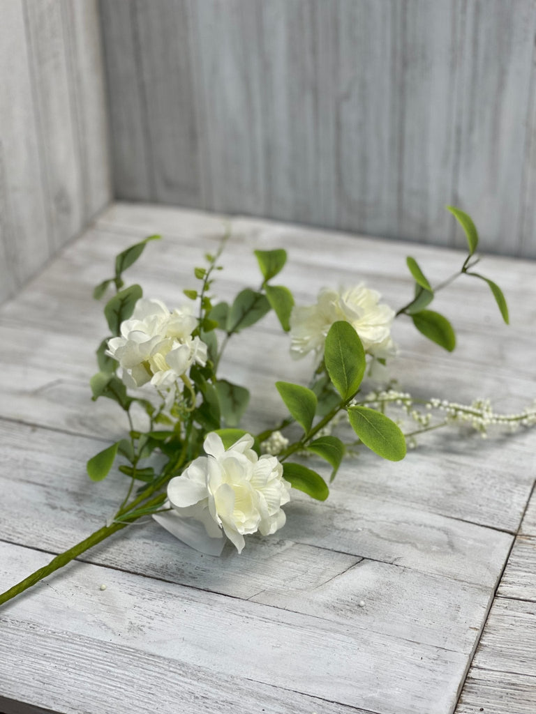 White Cherry blossom pick - Greenery Market